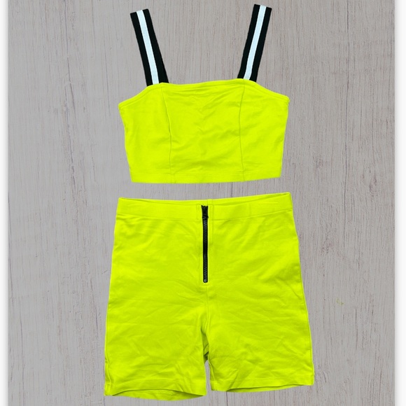 wild fable | Other | Wild Fable Neon Green Yellow Workout Set | Poshmark